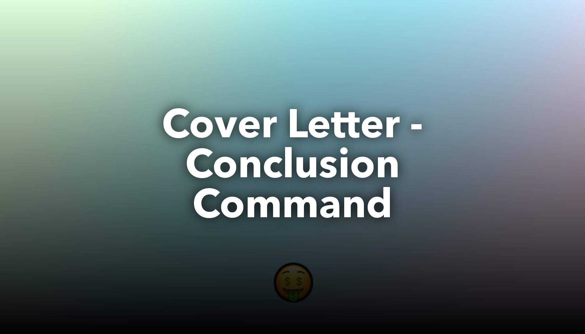 Cover Letter - Conclusion Command | nichesss