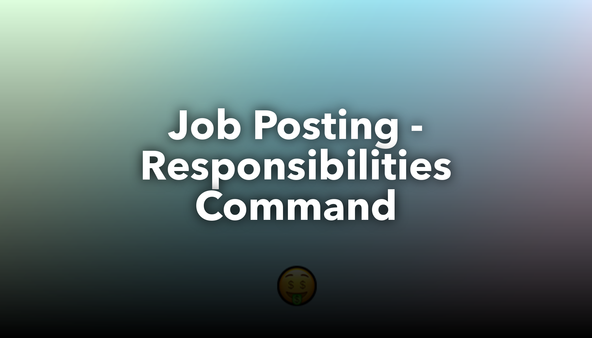Job Posting - Responsibilities Command | nichesss