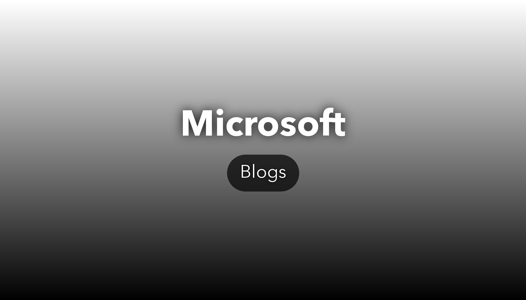 Microsoft Blogs 📝 | nichesss