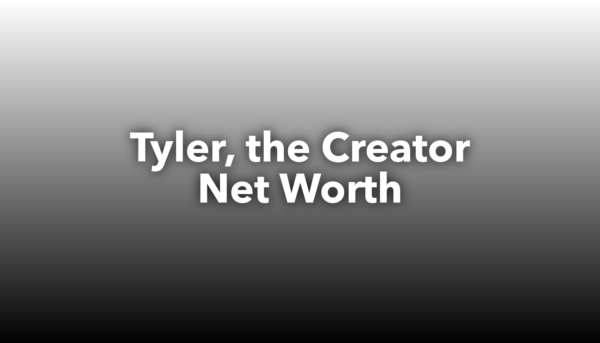Tyler, the Creator Net Worth | nichesss